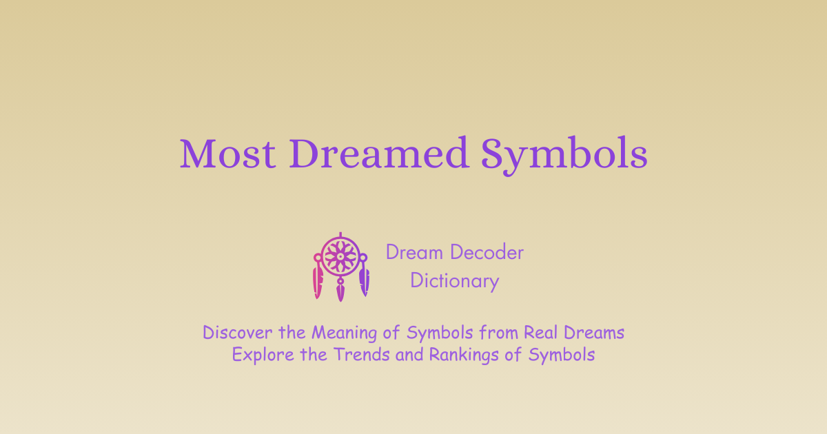 Top Dream Symbols - Explore Trending Symbols
